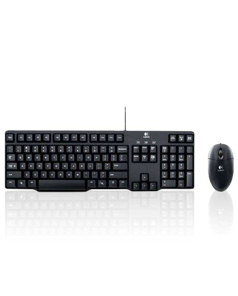 Logitech Mk100 Wired Keyboard Mouse Combo – Sunrise Computers